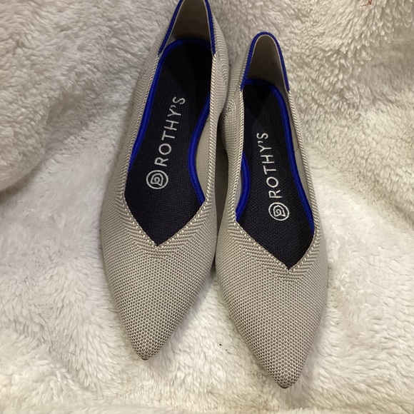 Rothy's | Shoes | Rothys The Point Flax Birdseye Knit Fabric Slip On ...